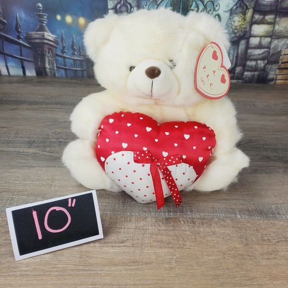TLC | Toys | Teddy Bear Valentines Day Plush Red White Heart European ...